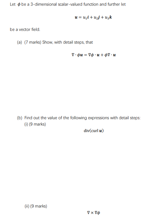 Solved Let be a 3-dimensional scalar-valued function and | Chegg.com