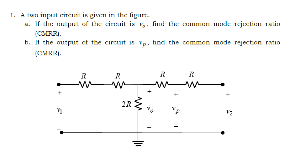 Solved chatgpt and deepseek are wrong.A two input circuit is | Chegg.com