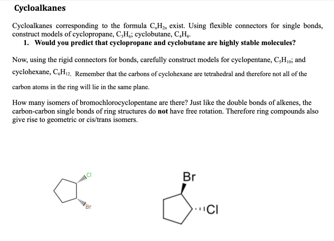 Solved Make a model of ethane, C2H6, from your model of | Chegg.com
