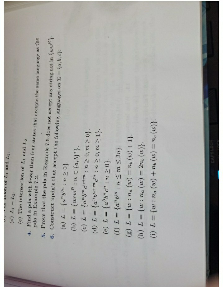 Solved - * * mon of Li and L2. (d) L1 - L2. (e) The | Chegg.com