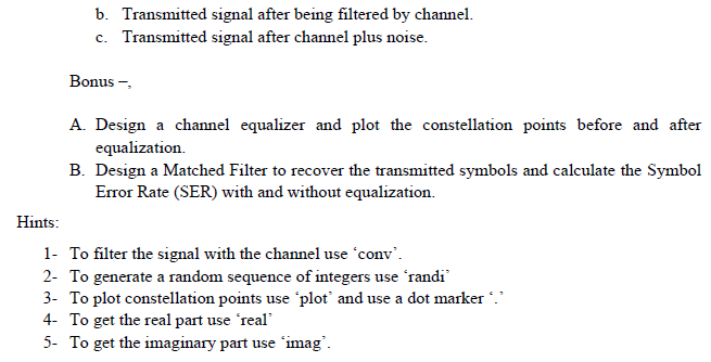 Solved Please Use Matlab To Solve This Problem Please Do