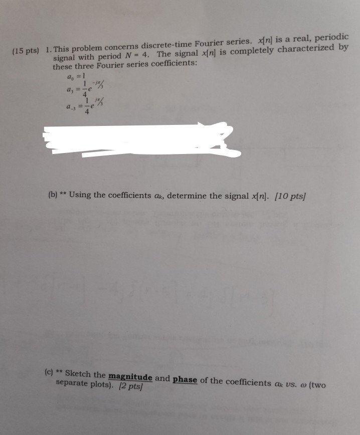 Solved (15 pts) 1. This problem concerns discrete-time | Chegg.com Solved (15 pts) 1. This problem concerns discrete-time | Chegg.com