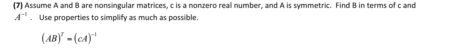 Solved Can You Solve For This Using Ab T B Ta T