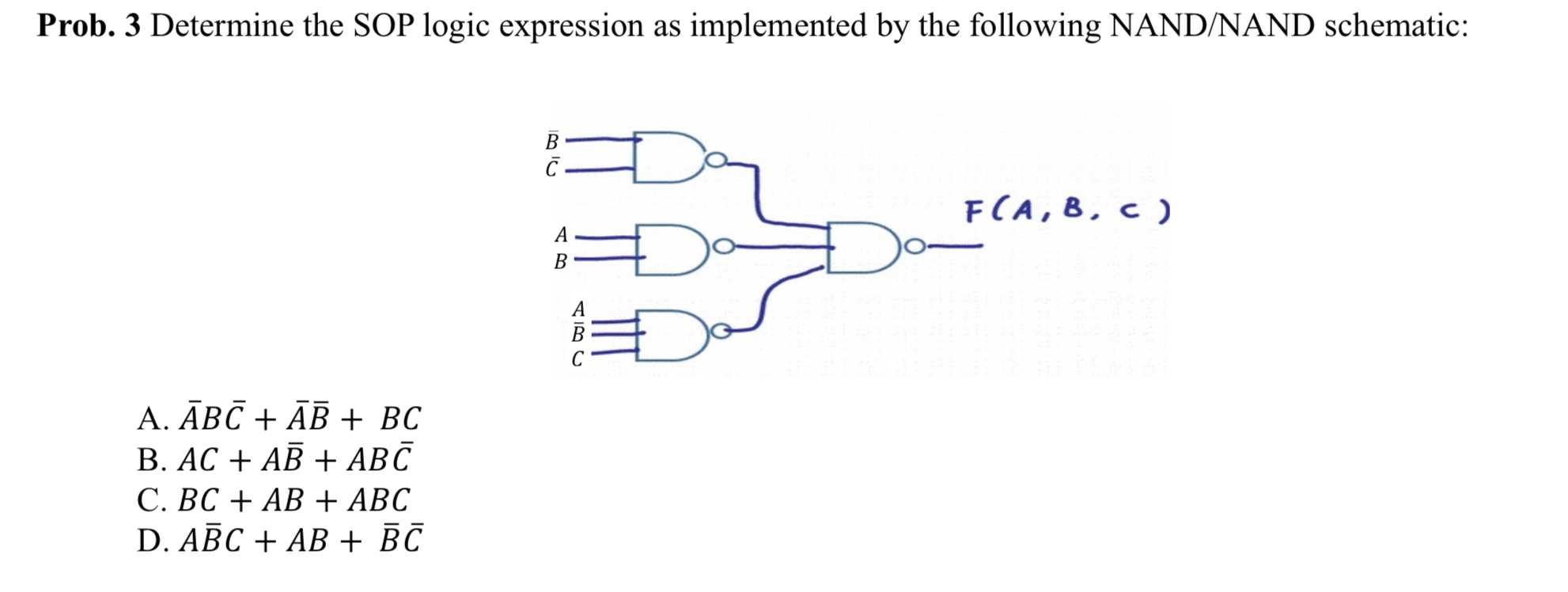 Solved Determine the SOP logic expression as implemented by | Chegg.com