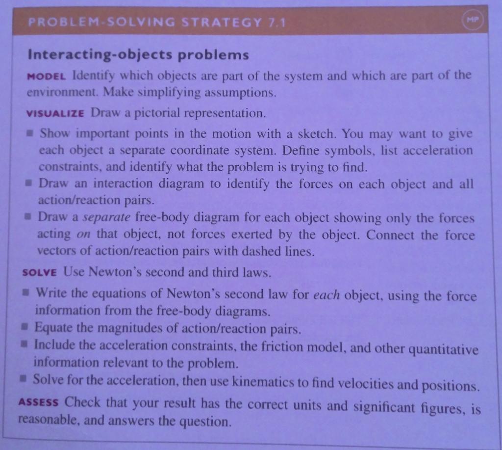 Solved For the problems below, if 2 or more objects are in | Chegg.com