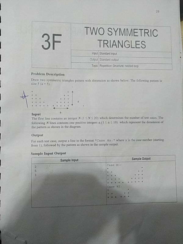 Solved 3f Two Symmetric Triangles Input Standard Input