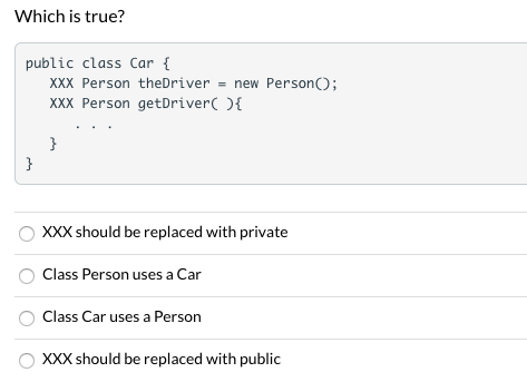 Solved What is output? public class Student { private double | Chegg.com