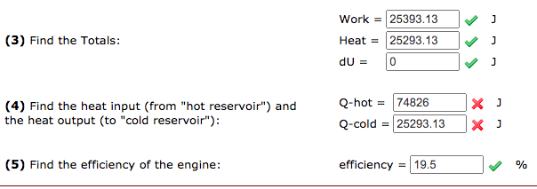 Solved Work = 25393.13 (3) Find the Totals: Heat = 25293.13 | Chegg.com