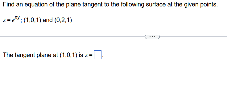 Solved Find an equation of the plane tangent to the | Chegg.com