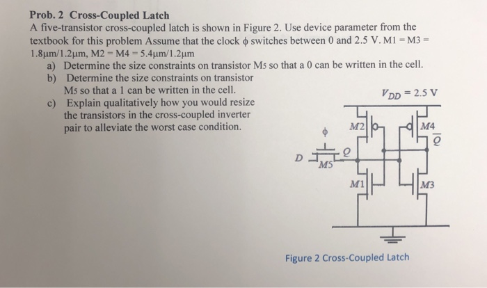 Table 1 Parameters for manual model of 0.18 micron | Chegg.com