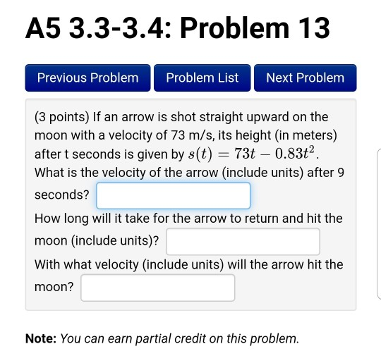 Solved A5 3.3-3.4: Problem 13 Previous Problem Problem List | Chegg.com