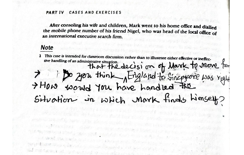 Solved Jaguar or bluebird? (B) Mark Chan returns home after | Chegg.com