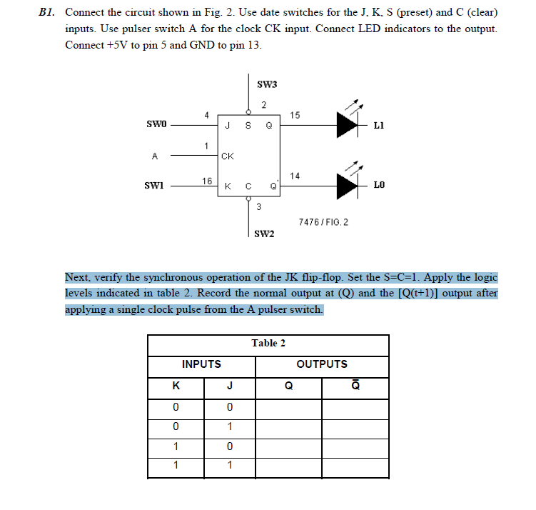 Solved 1. Connect the circuit shown in Fig. 2. Use date | Chegg.com