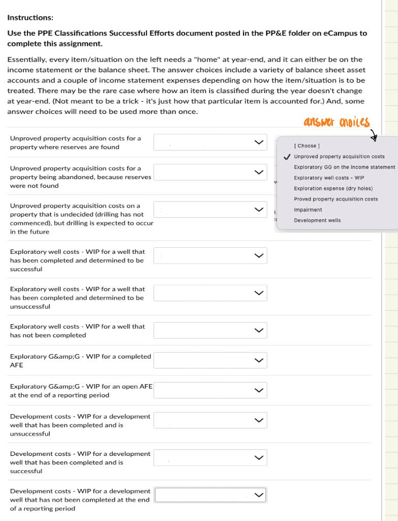 Instructions: Use the PPE Classifications Successful | Chegg.com