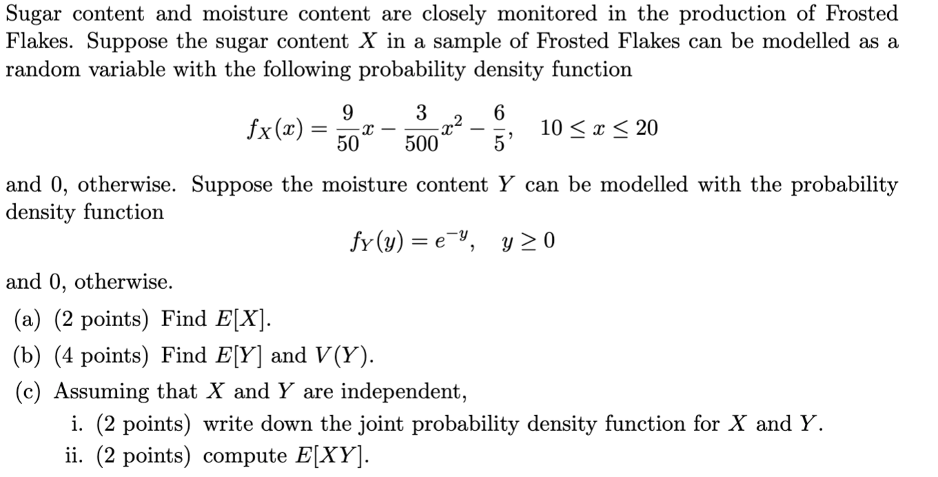 Solved Sugar content and moisture content are closely | Chegg.com