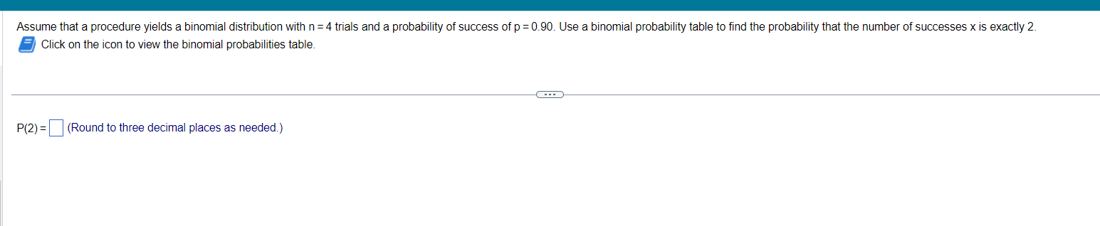 Solved Click on the icon to view the binomial probabilities | Chegg.com
