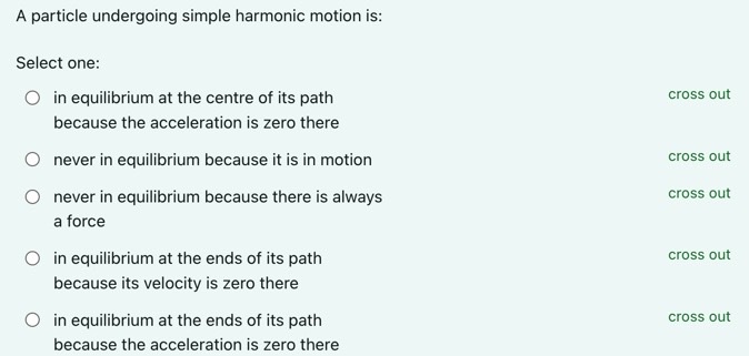 Solved A particle undergoing simple harmonic motion | Chegg.com