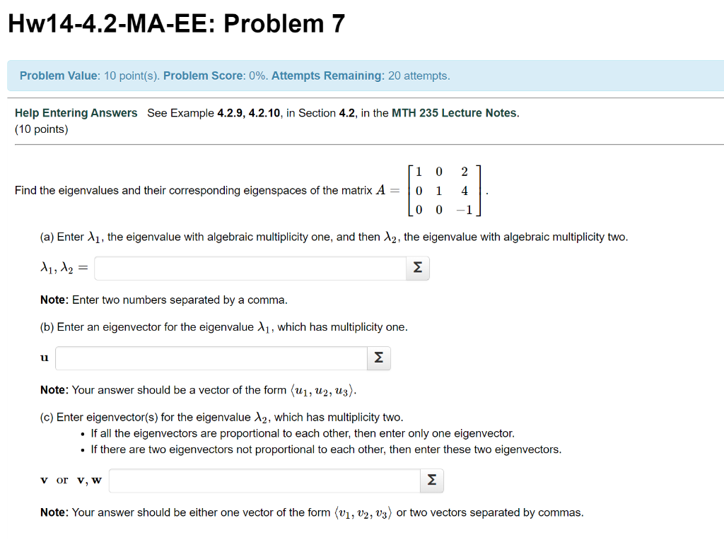 Solved Hw14-4.2-MA-EE: Problem 7 Problem Value: 10 point(s). | Chegg.com