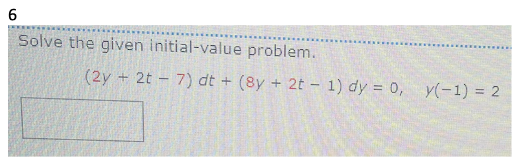 Solved Solve the given initial-value problem. | Chegg.com