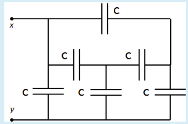 Solved Find the equivalent capacitance of the networks shown | Chegg.com