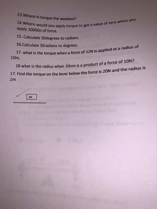 Solved Rotation/torque study guide 1. What is a revolution, | Chegg.com