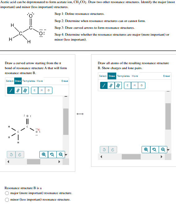 Acetate Ion Bond Line Structure