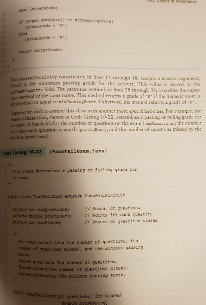 Problem 2 (25 points) Inheritance and | Chegg.com