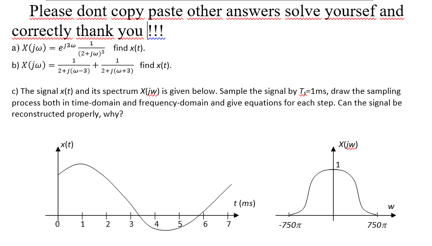 Solved Please dont copy paste other answers solve yoursef | Chegg.com