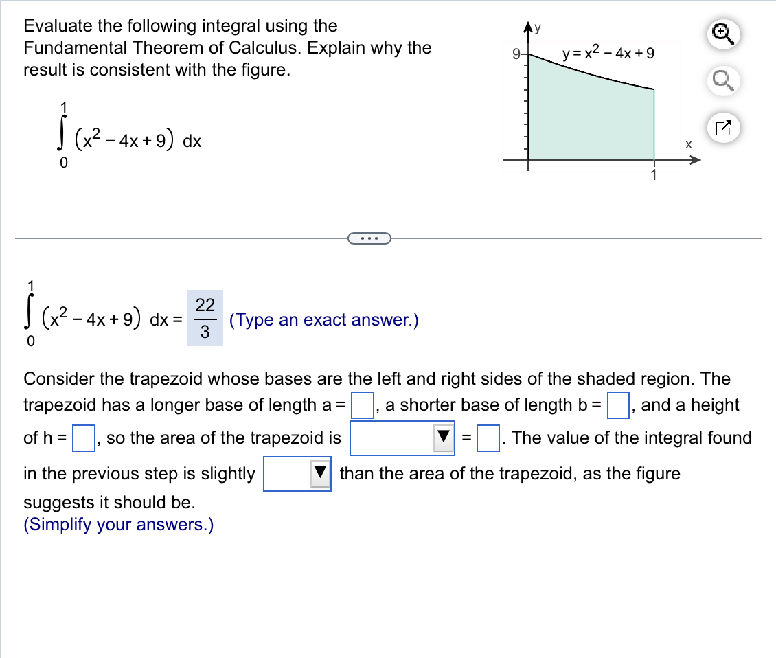 Solved Evaluate the following integral using theFundamental | Chegg.com