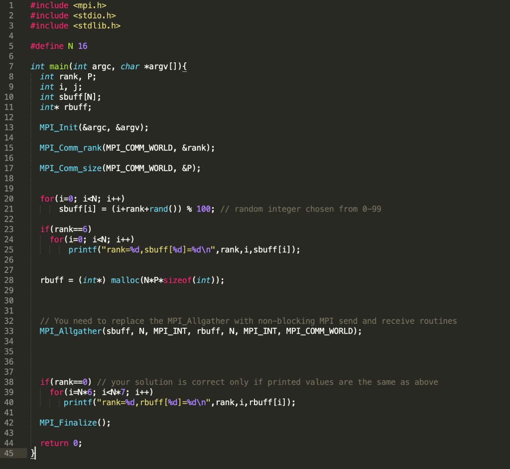 Solved #include #include #include #define N 16 int | Chegg.com
