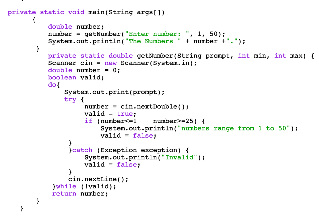 Solved private static void main(String args[]) { double | Chegg.com