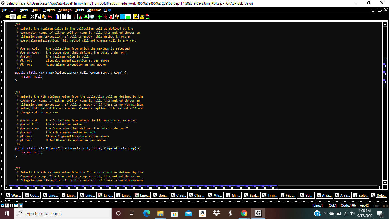 Solved Collection Selector Problem Overview This assignment | Chegg.com