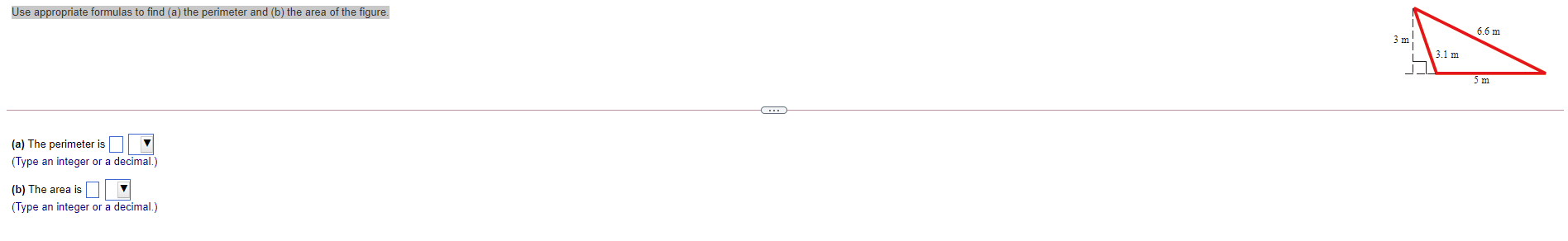 Solved Use appropriate formulas to find (a) the perimeter | Chegg.com