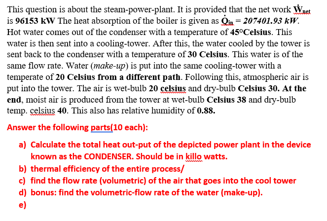 Solved The thermodynamics problem sets seen below refer to | Chegg.com