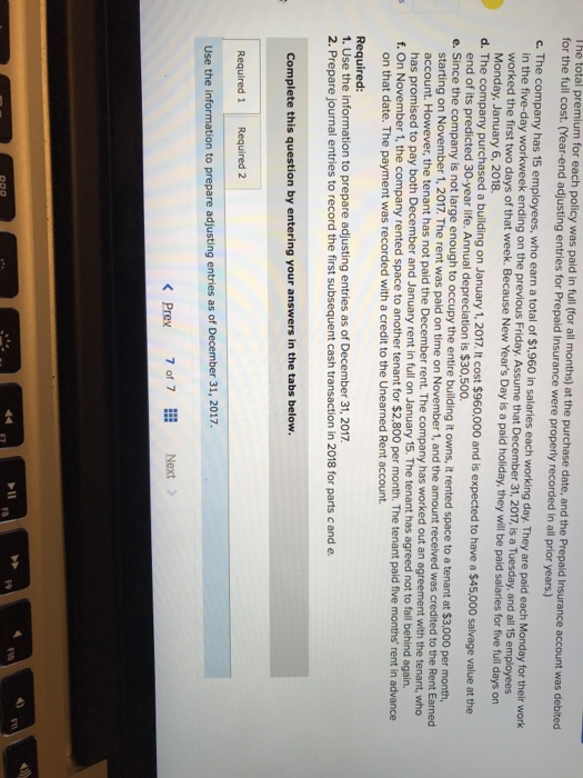 Solved Check my work Problem 3-2A Preparing adjusting and | Chegg.com