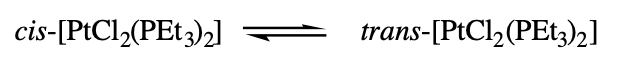 Solved The compound cis-[PtCl2(PEt3)2] does not isomerize in | Chegg.com