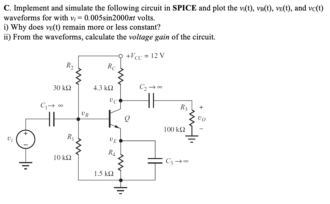 Solved C. Implement and simulate the following circuit in | Chegg.com Solved C. Implement and simulate the following circuit in | Chegg.com