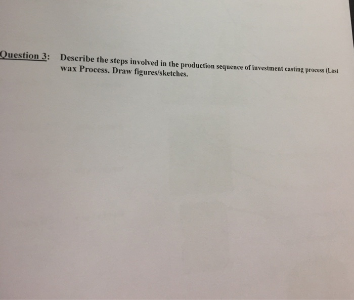 Solved Describe the steps involved in the production | Chegg.com