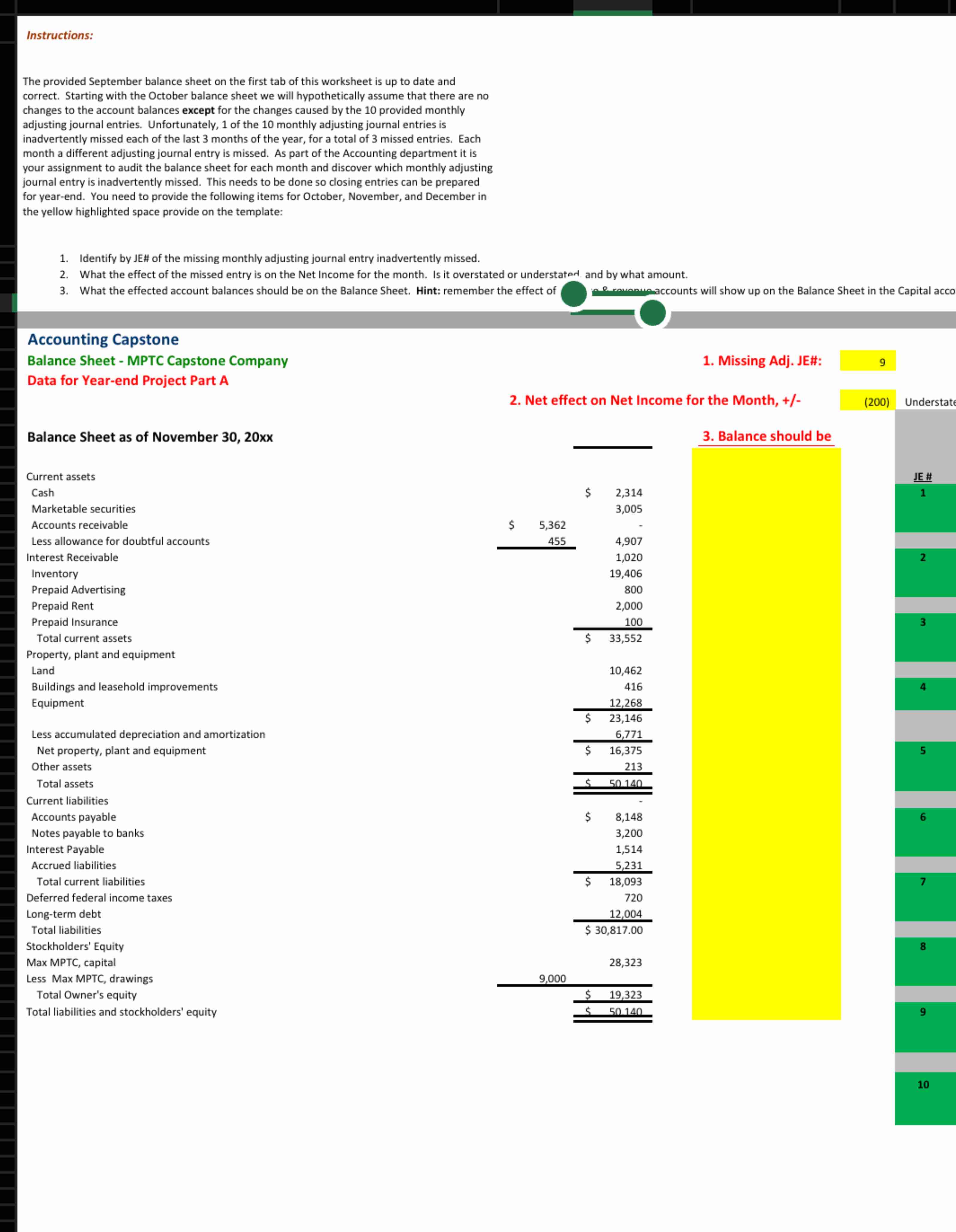 Solved I need help answering question 3 ﻿on the October | Chegg.com