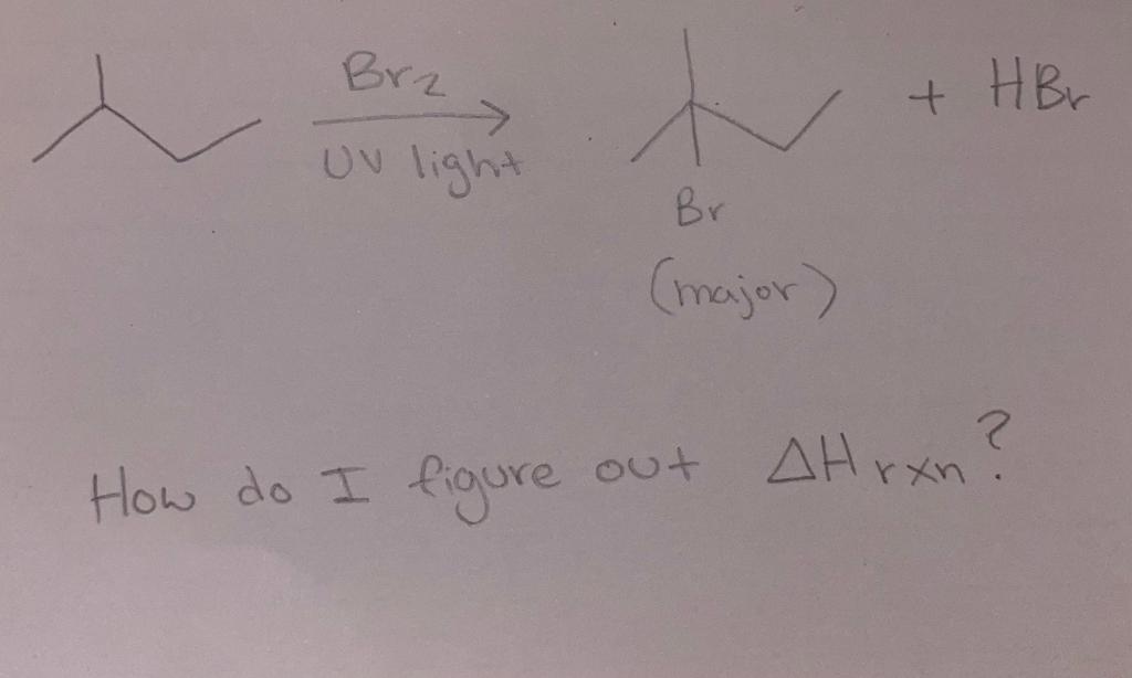 Solved Brz UV light + HBr Br (major) ? How do I figure out | Chegg.com
