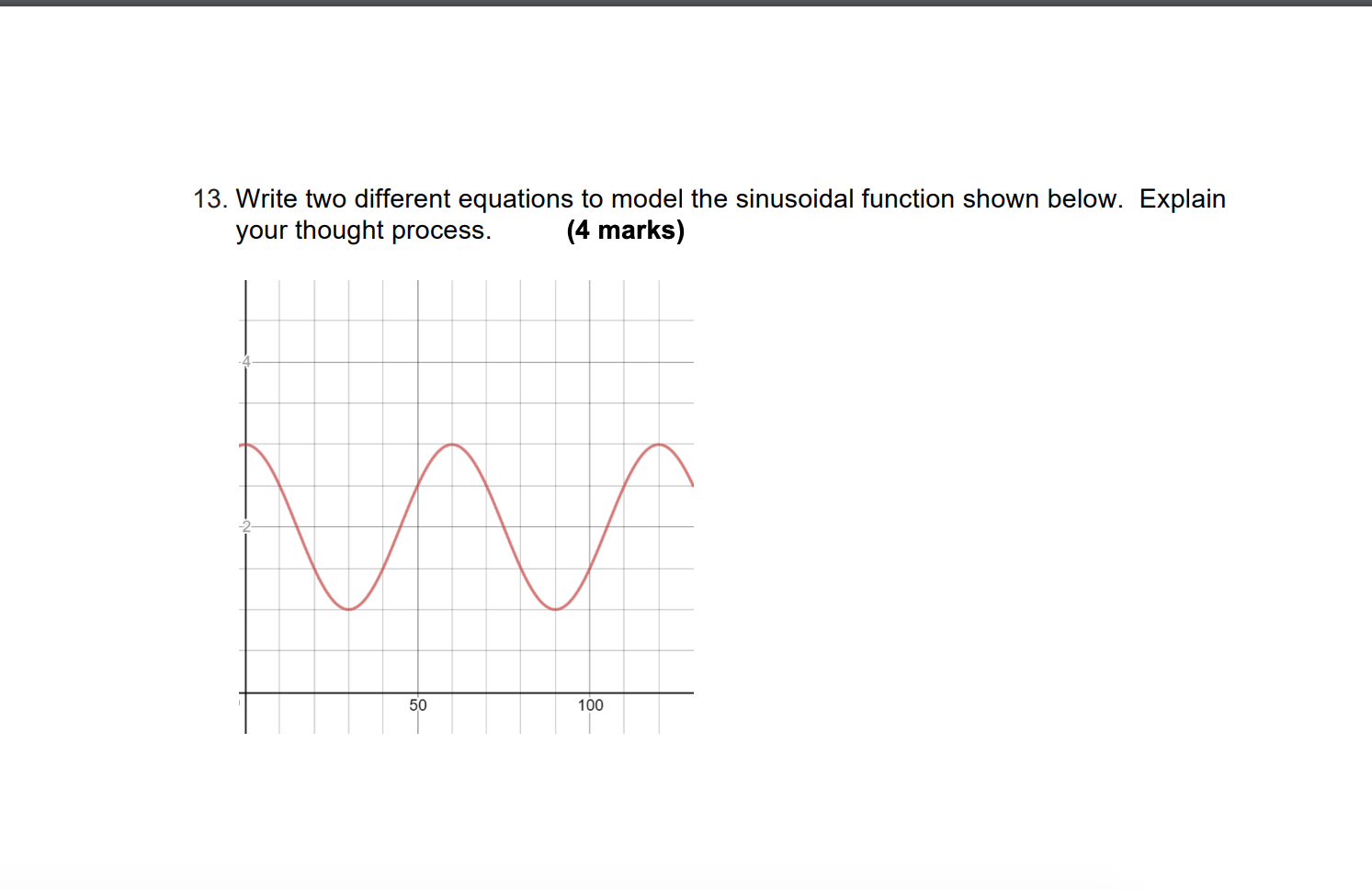 Solved 3. Write two different equations to model the | Chegg.com