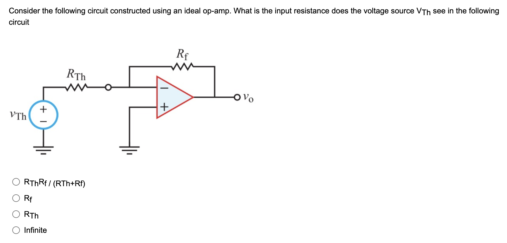 Solved Consider the following circuit constructed using an | Chegg.com