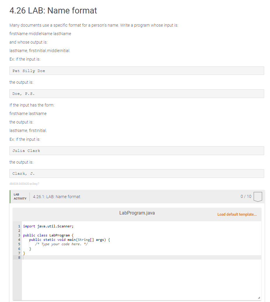 Solved \begin{tabular}{l|l} 1 & import java.util.Scanner; \\ | Chegg.com