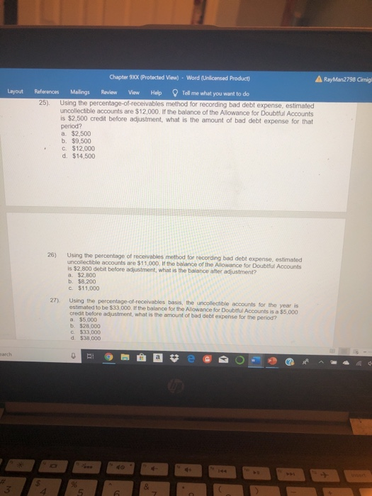 Solved Chapter 9XX (Protected View) Word (Unlicensed | Chegg.com