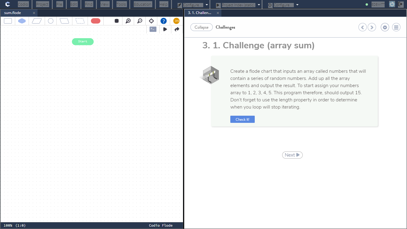 Solved Project Help View Tools Education EDEWITT Codio Edit | Chegg.com