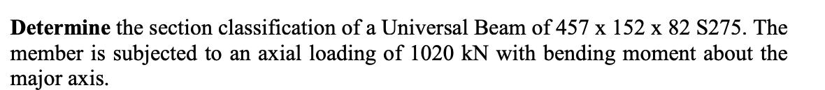 Solved Determine the section classification of a Universal | Chegg.com