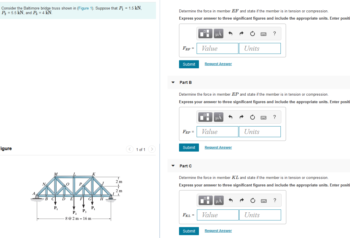 Solved Consider the Baltimore bridge truss shown in (Figure | Chegg.com