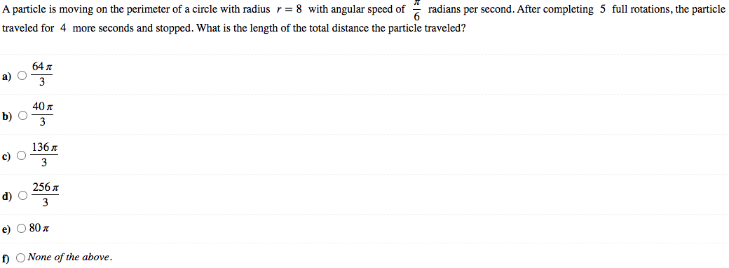 Solved A particle is moving on the perimeter of a circle | Chegg.com