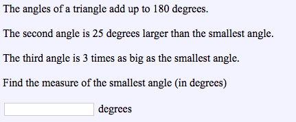 Solved The angles of a triangle add up to 180 degrees. The | Chegg.com