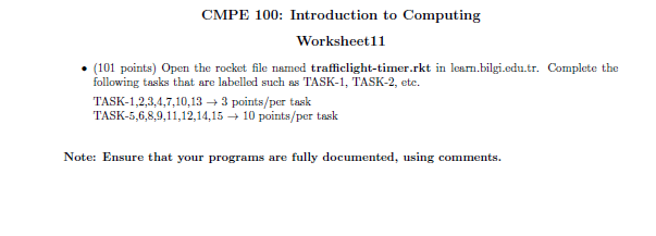 Solved CMPE 100: Introduction to Computing Worksheet11 - | Chegg.com